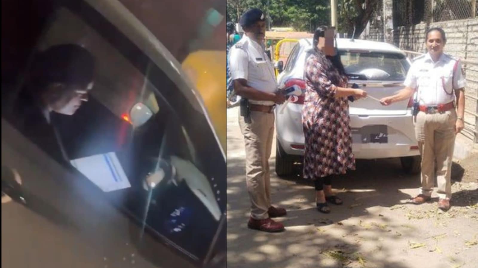 Bengaluru Woman Caught Using Laptop While Driving: A Safety Concern ...