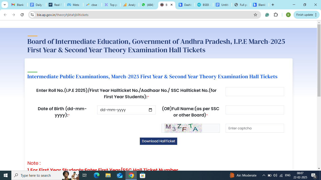 BIEAP Intermediate Hall Tickets Released for Students – AssamTouch समाचार
