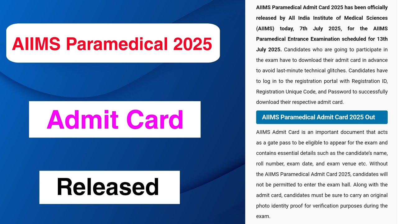 Understanding AIIMS Paramedical Courses – AssamTouch समाचार