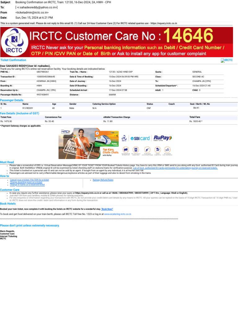 Everything You Need to Know About IRCTC Train Ticket Booking ...